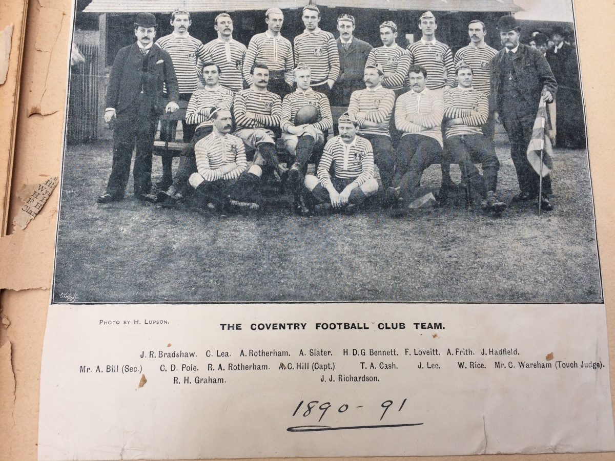 Scrapbook charting Coventry and Warwickshire's Victorian sporting life ...