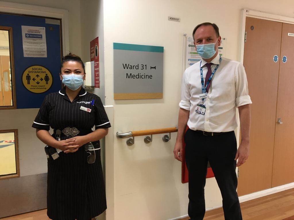 NHS chief thanks all involved in vaccine programme on visit to 'where ...