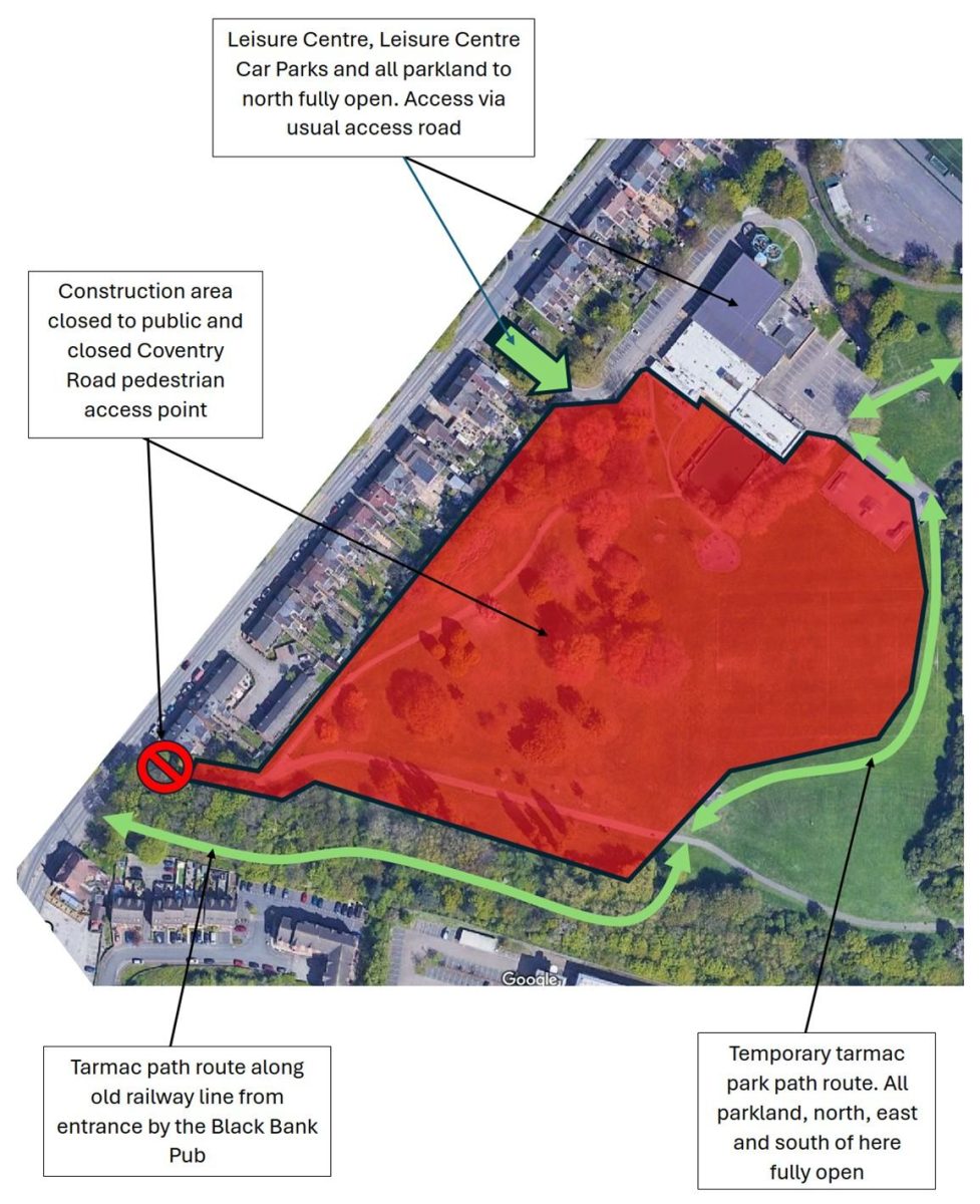 Miners Welfare Park is being reconstructed but businesses are still ...